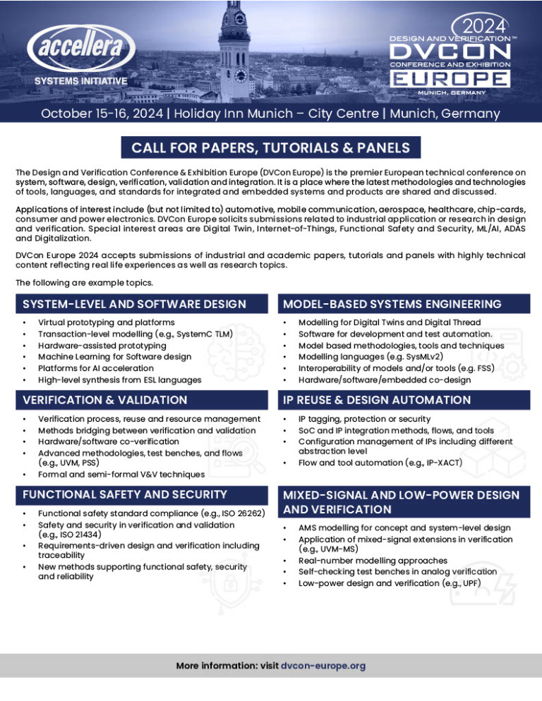 Home - DVCon Europe 2024